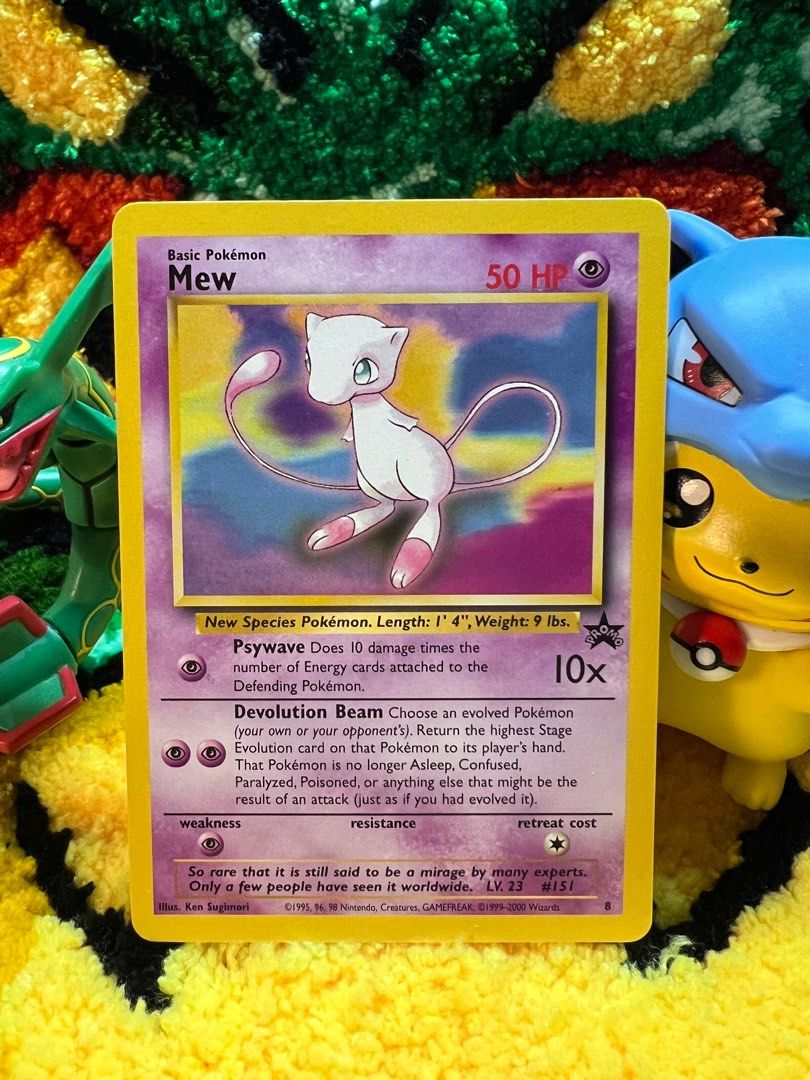 Mew Promo Pokemon Card 8, Hobbies & Toys, Toys & Games on Carousell