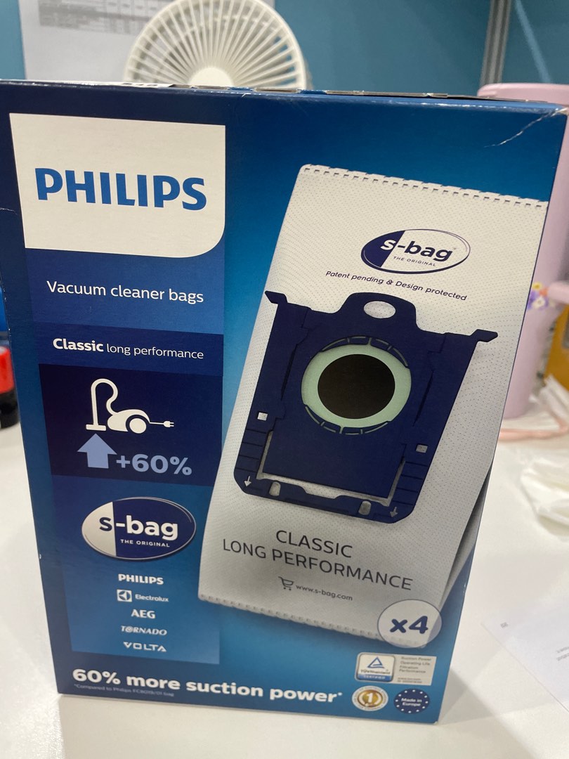 Philips s-bag Classic Vacuum Cleaner Bags, TV & Home Appliances, Vacuum ...