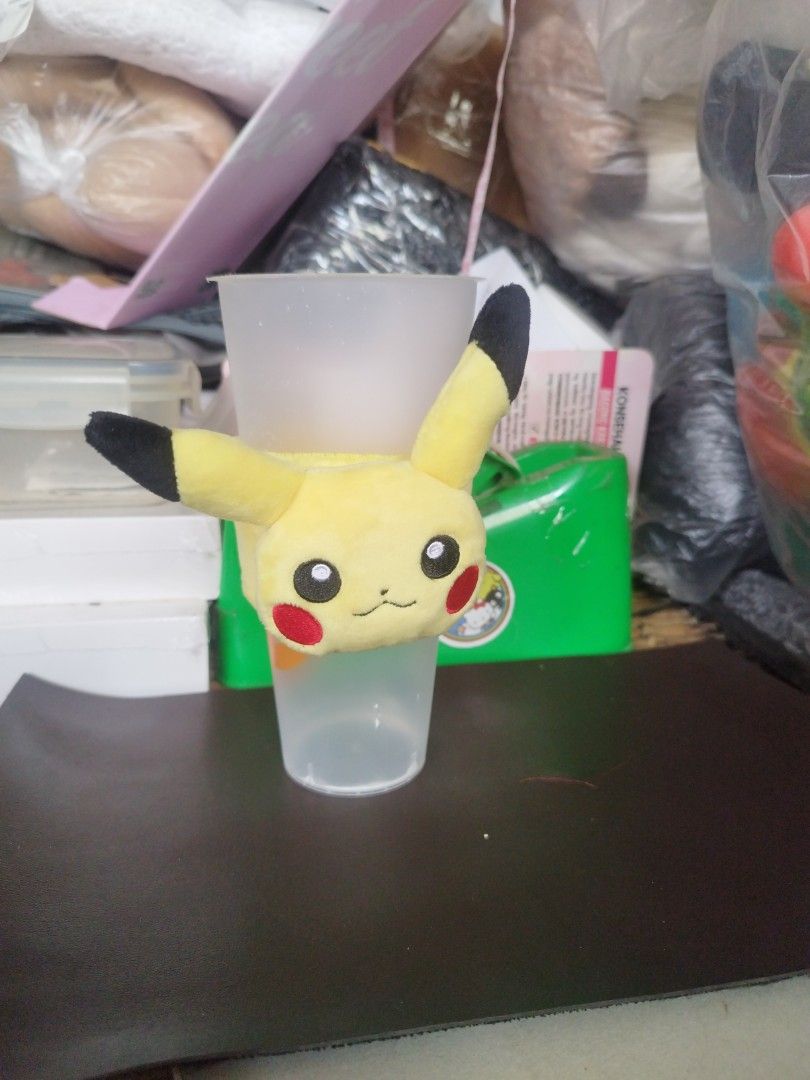 Pokemon Cafe Pikachu Cup Sleeve, Hobbies & Toys, Toys & Games on Carousell