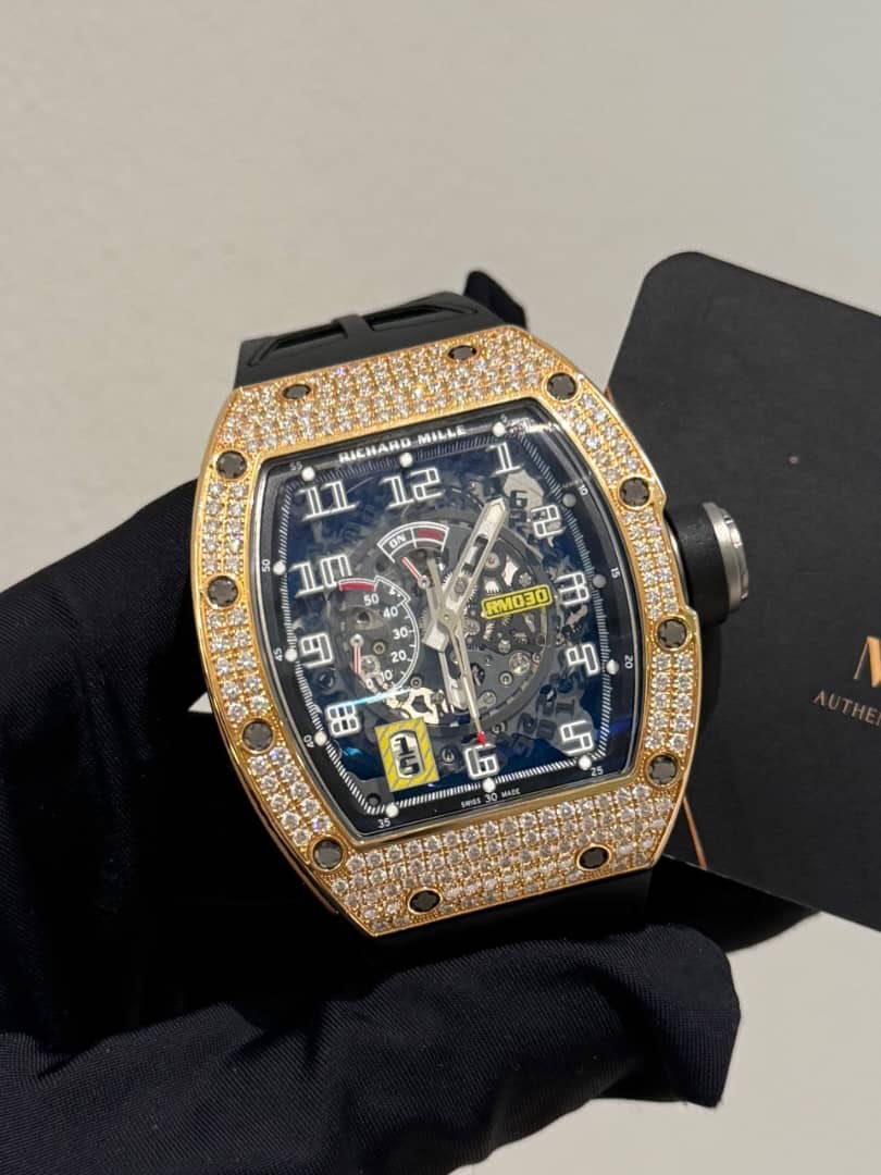 Richard Mille 030 RG Factory Diamond 💎, Luxury, Watches on Carousell