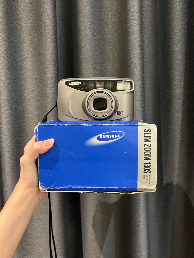 Samsung Slim Zoom 130s film camera full set, Photography, Cameras on ...