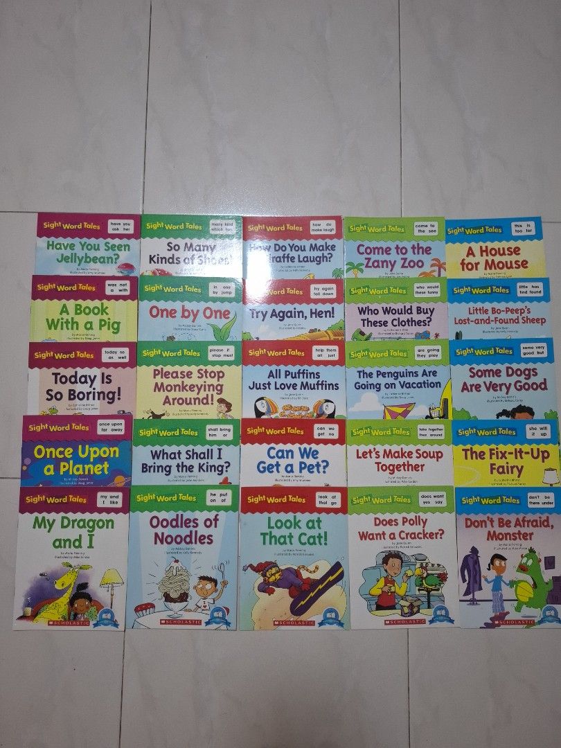😊 Scholastic Series - 25 Sight Word Tales Storybooks, Hobbies & Toys ...