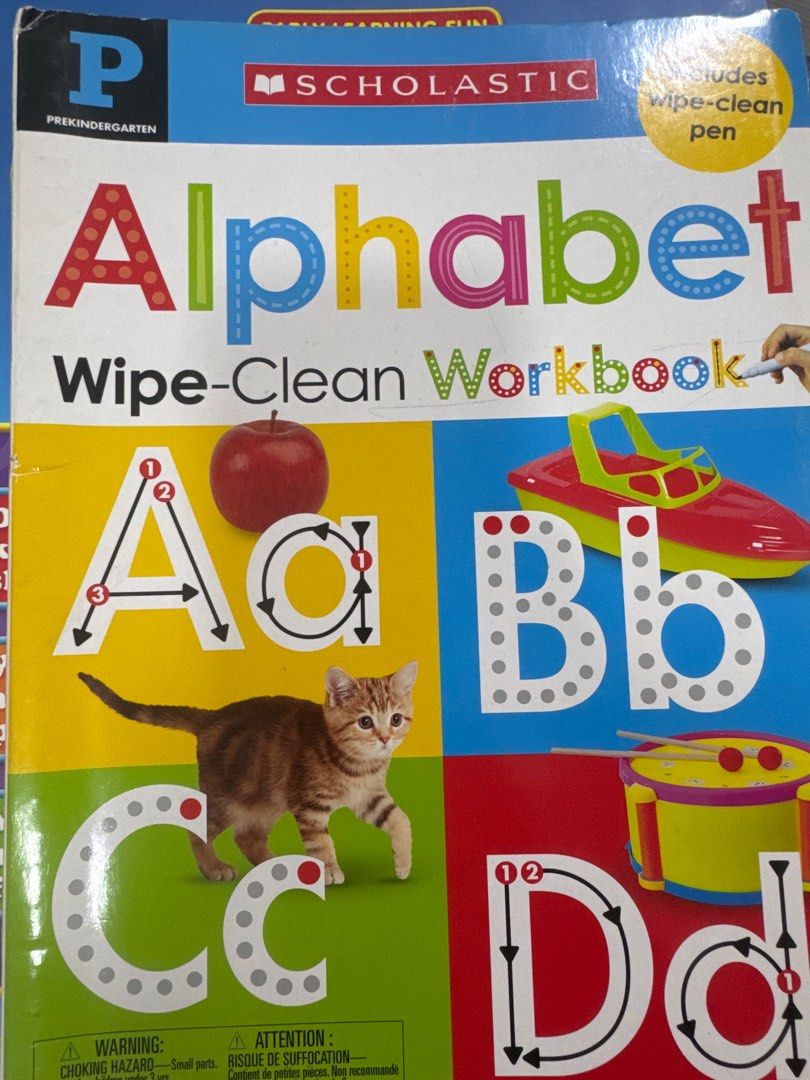 Scholastic Alphabet Wipe-Clean Workbook, Hobbies & Toys, Books ...
