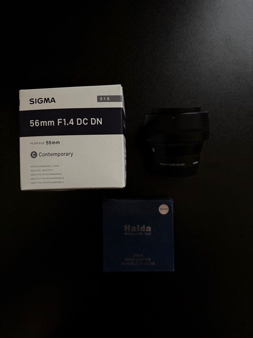 Sigma 56mm F/1.4 DC DN & Haida ND Filter, Photography, Lens & Kits on ...