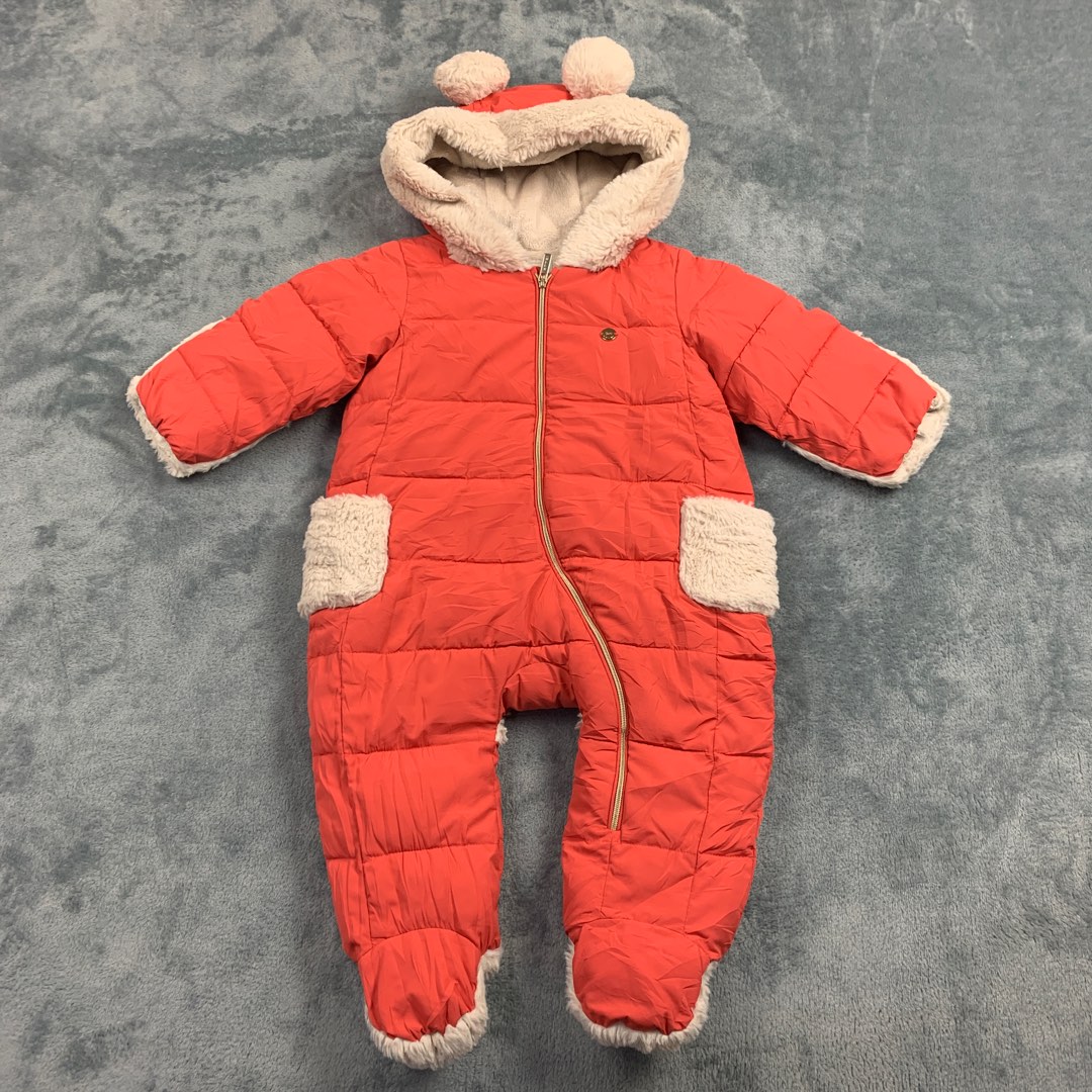 Size 80 ETTOI Baby Snowsuit with Hood, Babies & Kids, Babies & Kids ...