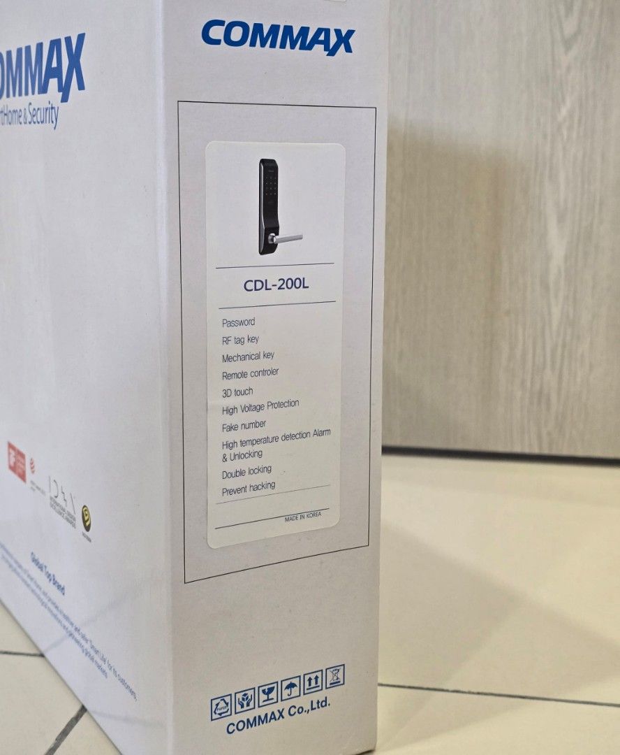 Smart Door Lock COMMAX (CDL-200L), Furniture & Home Living, Security & Locks, Locks, Doors ...