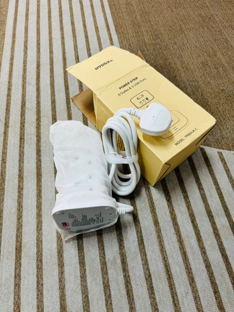 TESSAN Power Strip 8 Outlets & 3 USB Ports, TV & Home Appliances ...