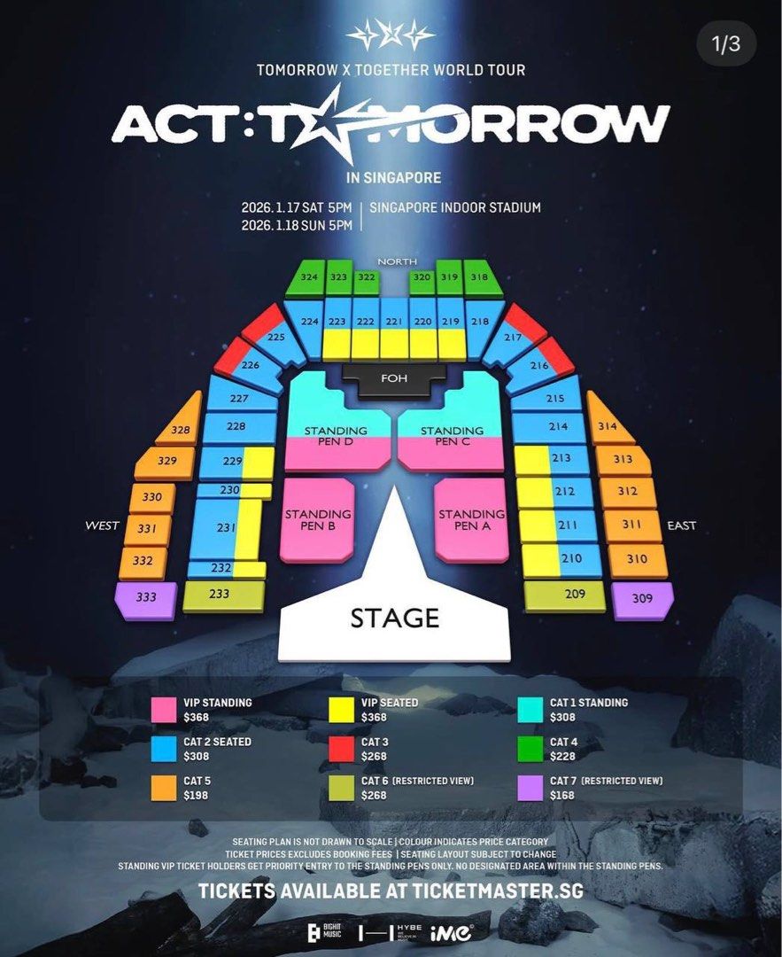 Tomorrow X Together World Tour Act: Tomorrow Singapore Tickets, Tickets ...