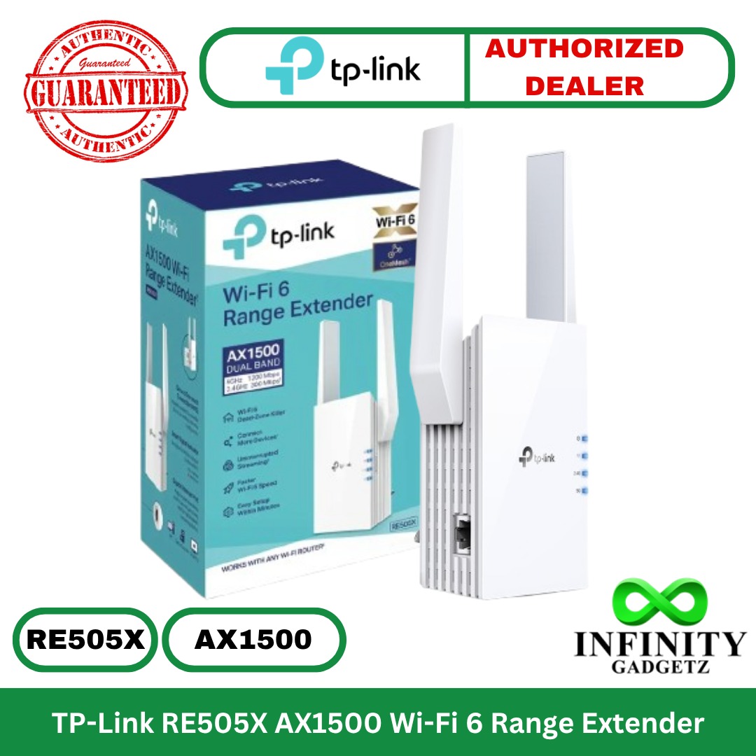 TP-Link RE505X AX1500 Wi-Fi 6 Range Extender, Computers & Tech, Parts ...