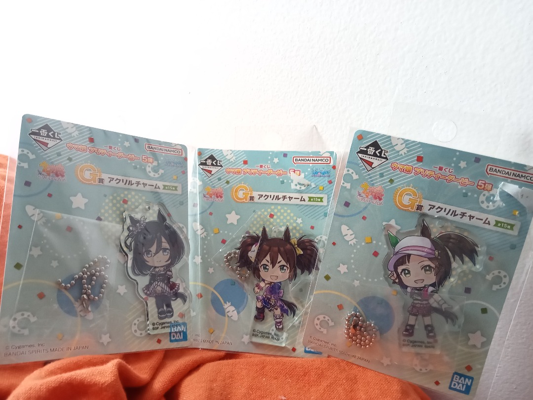Uma Musume Pretty Derby Acrylic Charms Eishin Flash, Inari One & Ines ...