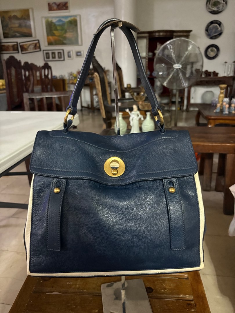 YSL Muse Two-Tone Leather Handbag, Luxury, Bags & Wallets on Carousell