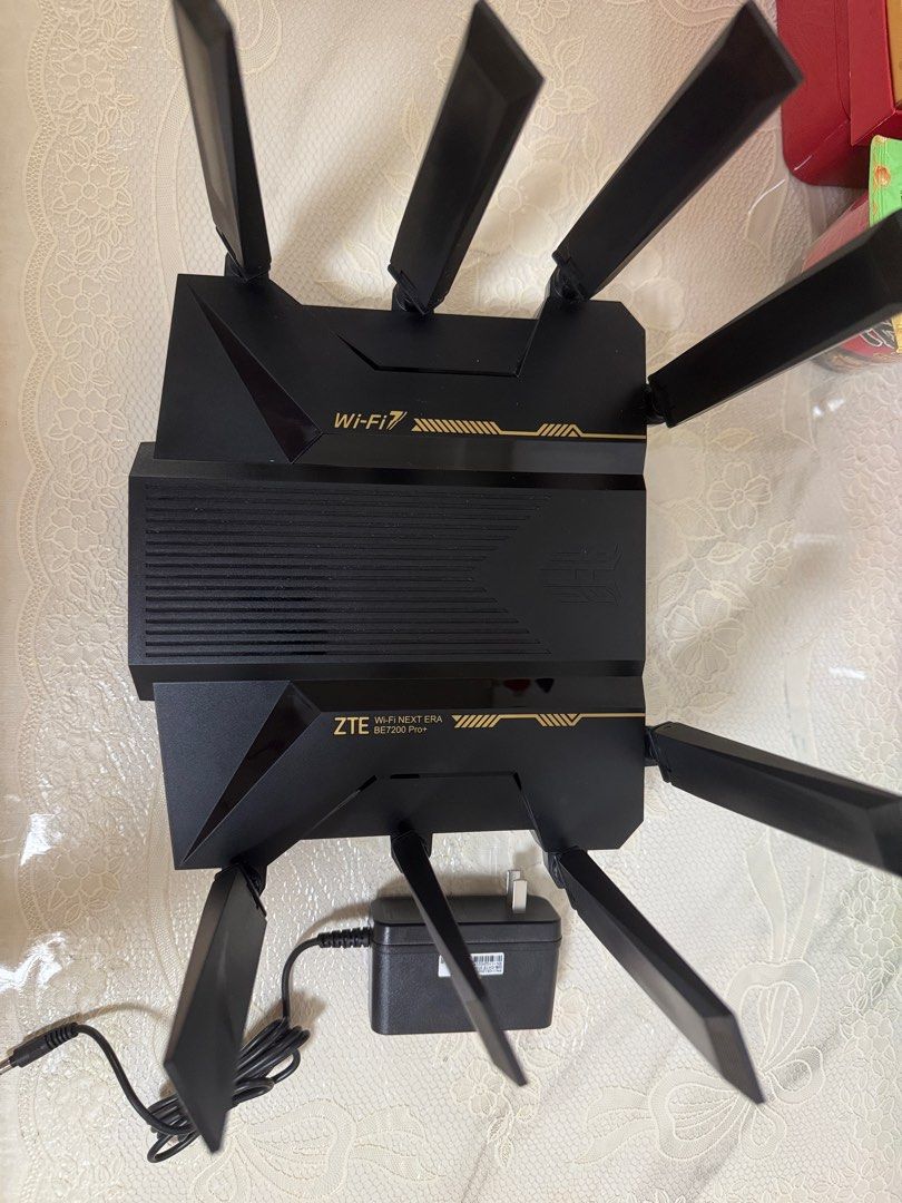ZTE Wi-Fi 7 BE7200 Pro+ 路由器 Router WiFi7 Wifi7, 電腦＆科技, 電腦周邊及配件, Wifi及上網 ...