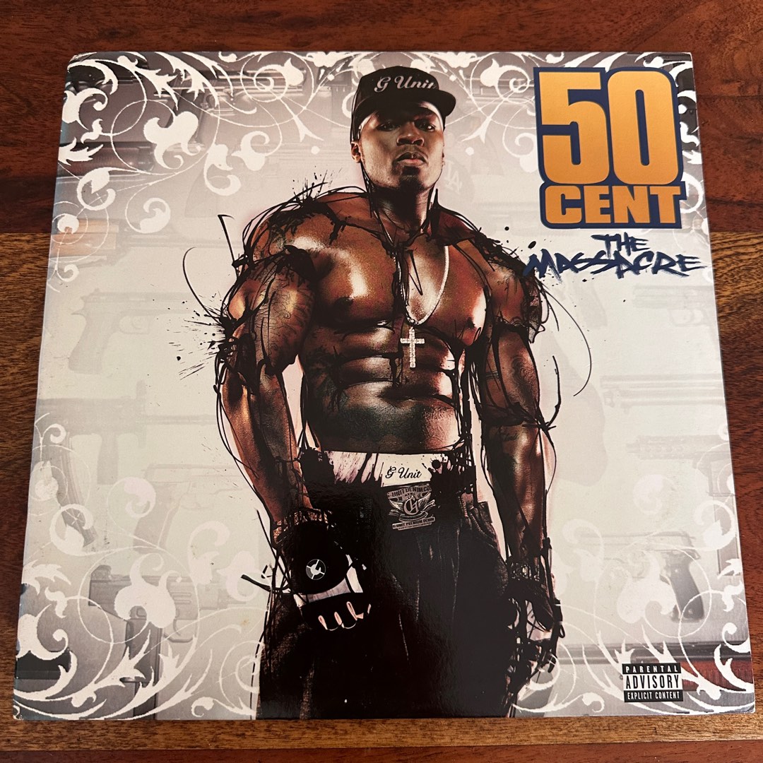 50 Cent -The Massacre (2005) US OG 1st Press LP x2 Hip Hop Rap dr.dre Eminem G-Unit Record Vinyl ...