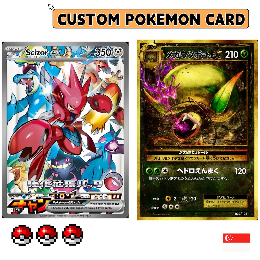 🇸🇬 DIY Pokémon Card | Custom Pokémon Card | Personalised Pokémon Card ...