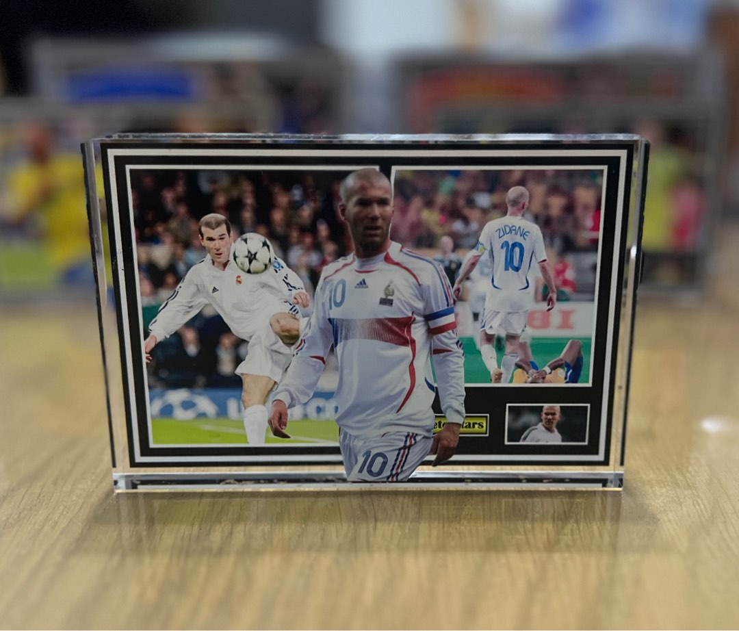 Acrylic Display Brick - Zinedine Zidane, Hobbies & Toys, Memorabilia ...
