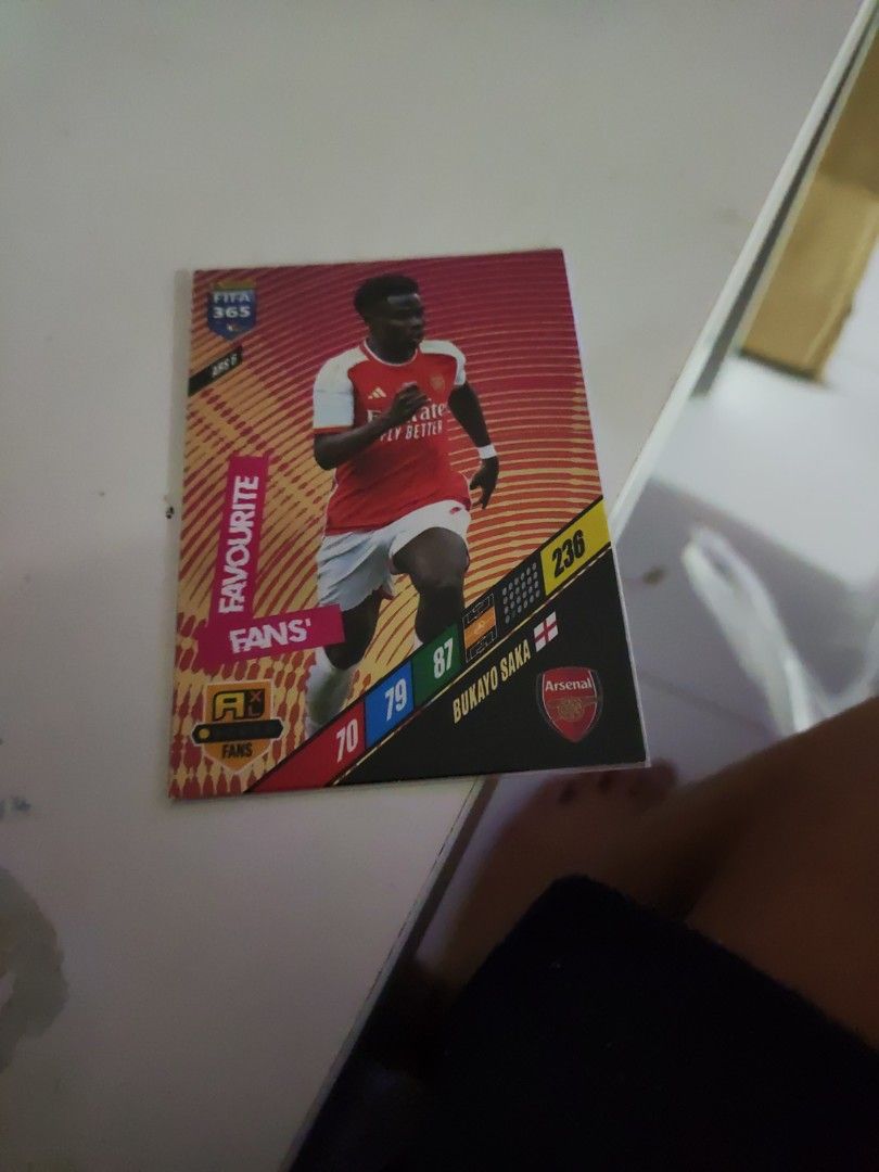 Arsenal Bukayo Saka Trading Card, Hobbies & Toys, Toys & Games on Carousell