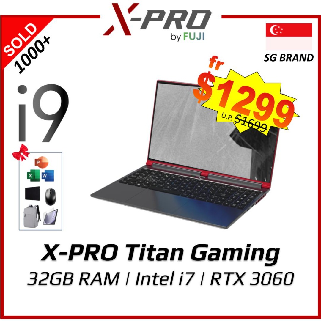 Brand New XPro Titan Gaming Laptop - Intel i9 (10th Gen) Processor ...