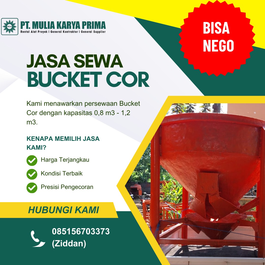 Bucket Cor Kota Padang Provinsi Sumatera Barat | Sewa Bucket Cor ...