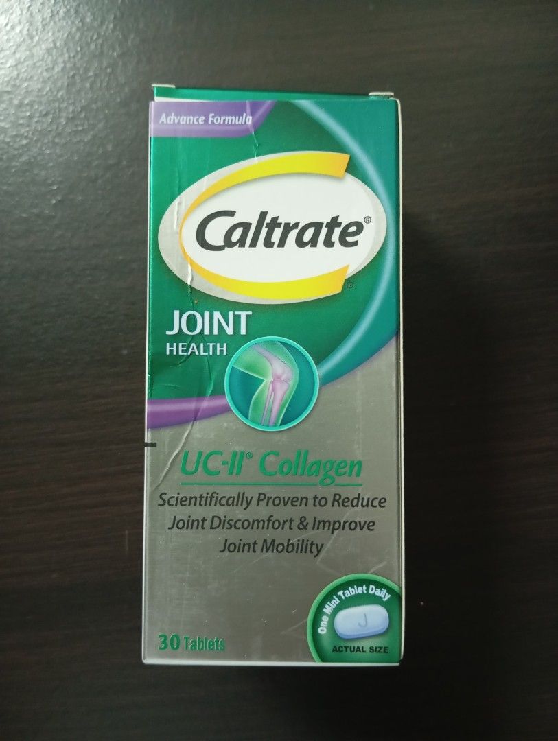 Caltrate Joint Health UC-II Collagen 30 Tablets, Health & Nutrition ...