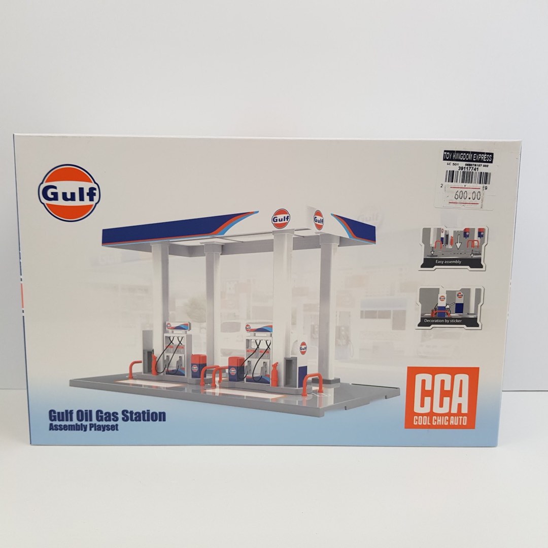 CCA Gulf Oil Gas Station Assembly Playset, Hobbies & Toys, Toys & Games ...