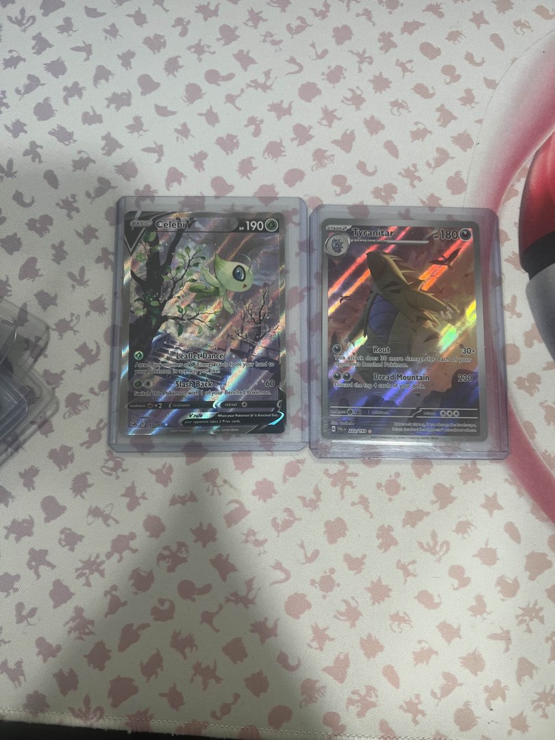 Celebi v aa tyranitar ir fusion strike paldean evolved pokemon cards ...