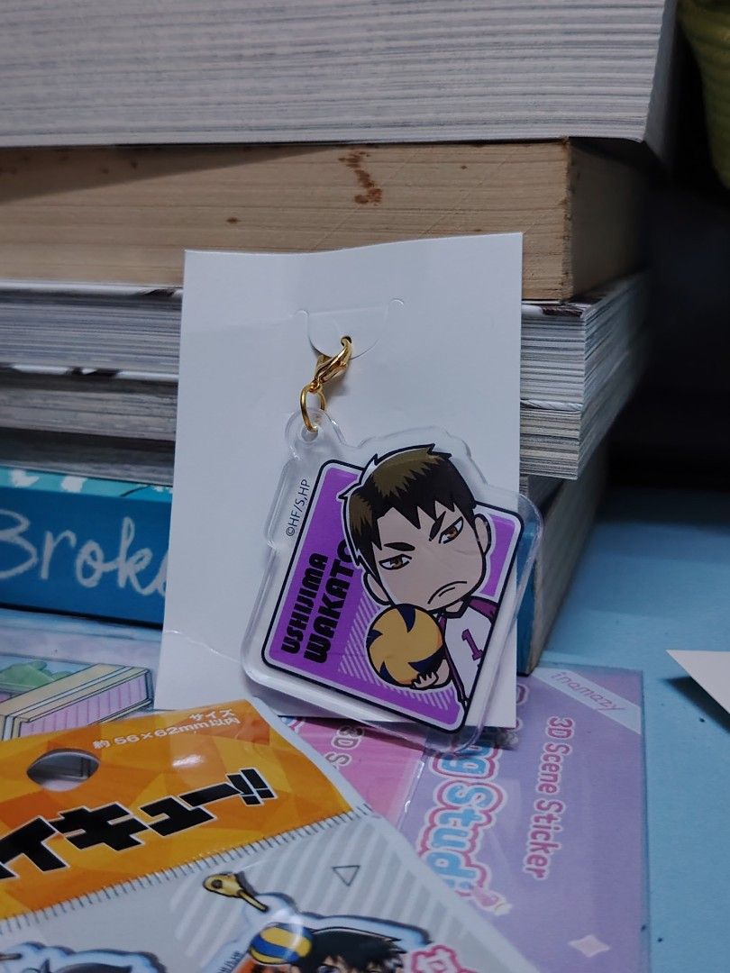 Daiso Haikyu!! / haikyuu!! Ushijima Wakatoshi Acrylic Keychain, Hobbies ...
