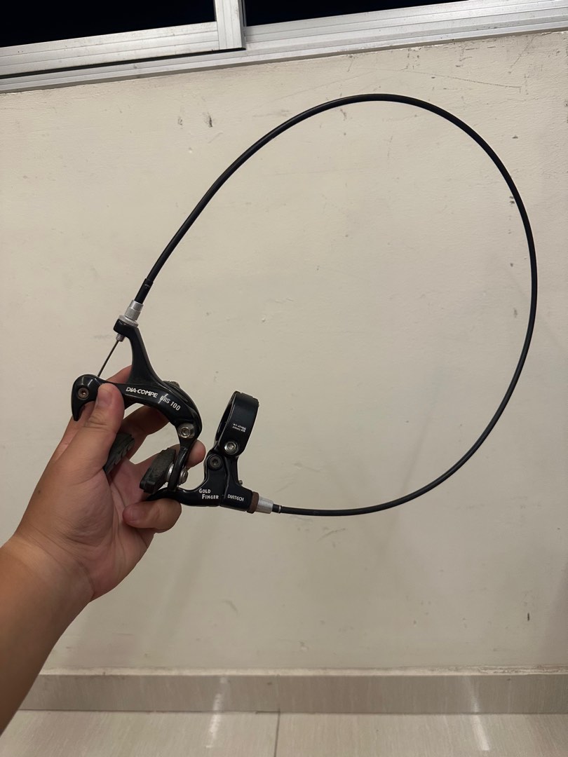 Dia-Compe BRS 101 Brake Caliper with DiaTech Gold Finger Brake Lever ...