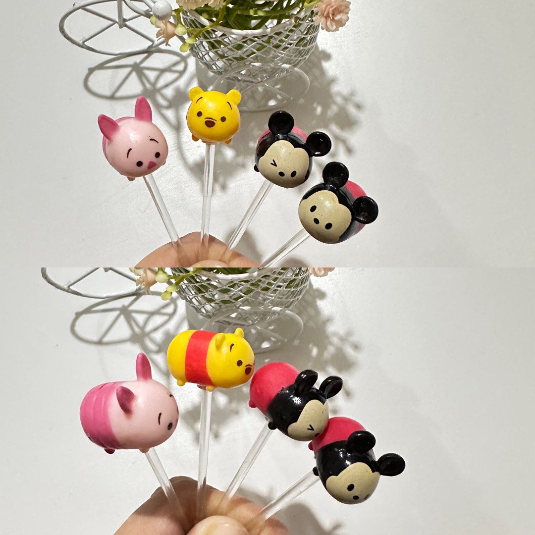 Disney Tsum Tsum Cake Toppers, Hobbies & Toys, Toys & Games on Carousell