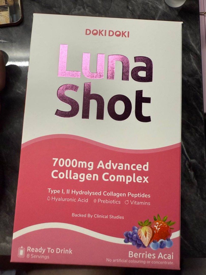 Doki Doki Luna Shot Collagen Complex - Berries Acai, Health & Nutrition ...