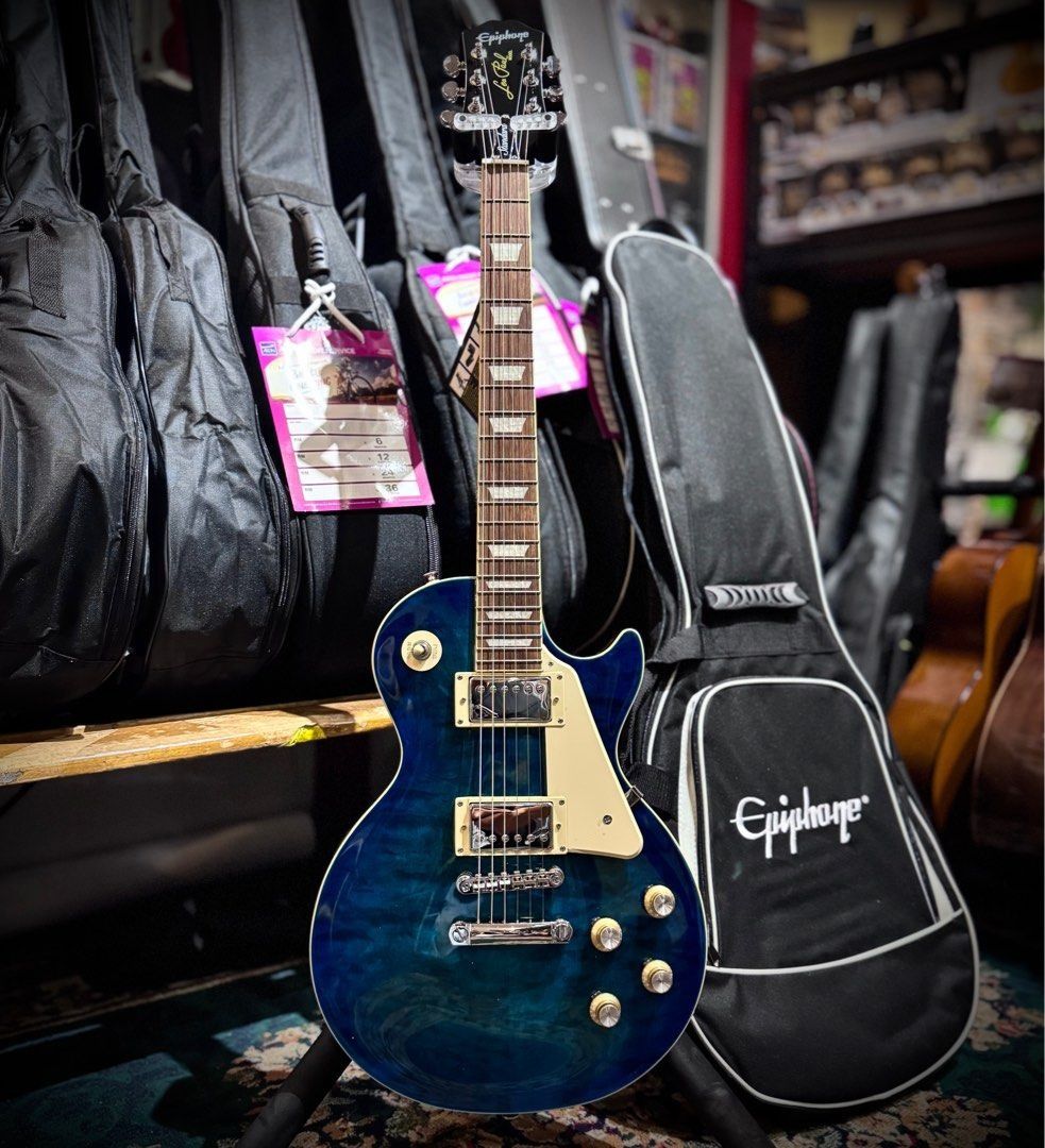 Epiphone Les Paul Standard '60s Quilt Electric Guitar, Limited Edition ...