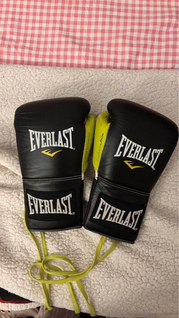 Everlast Powerlock Boxing Gloves - Black, Sports Equipment, Other ...