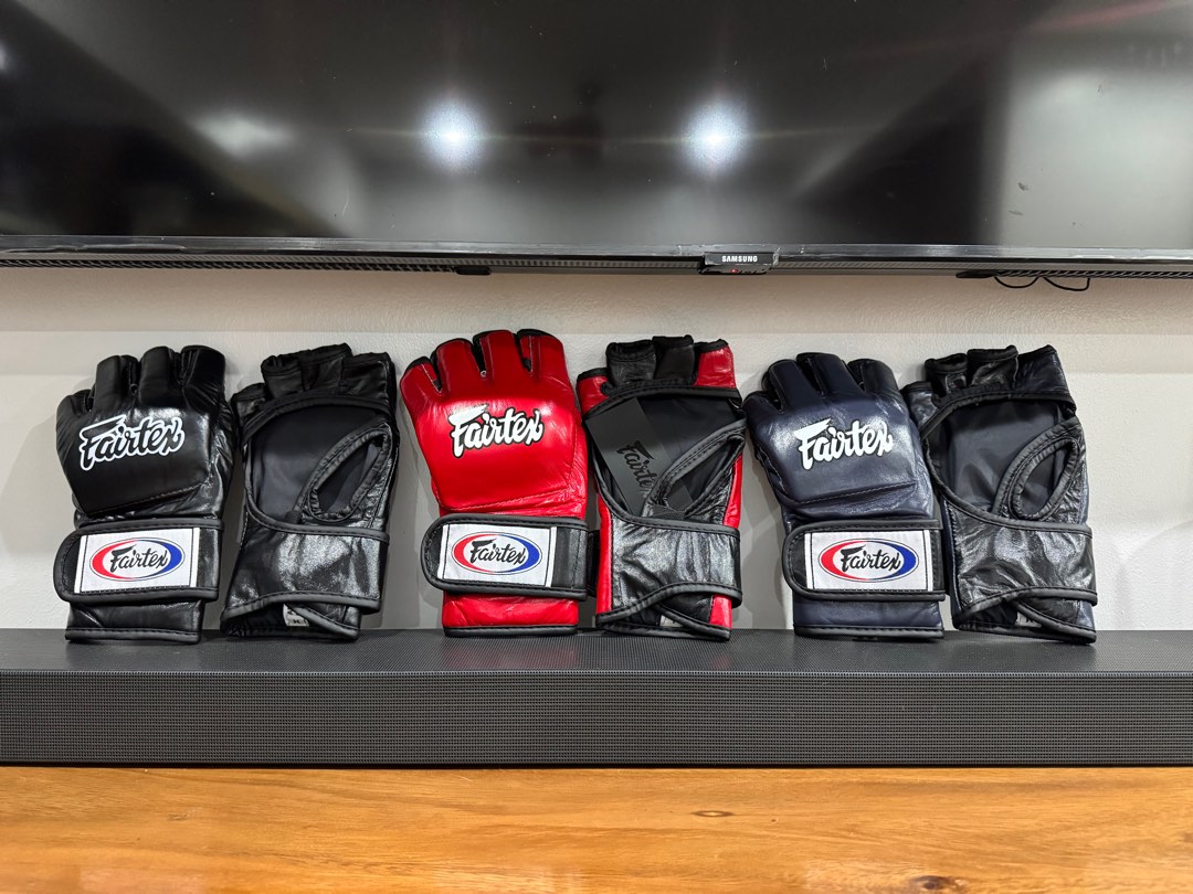 Fairtex FGV13 Ultimate Combat Gloves with Open Thumb Loop MMA Muay Thai ...