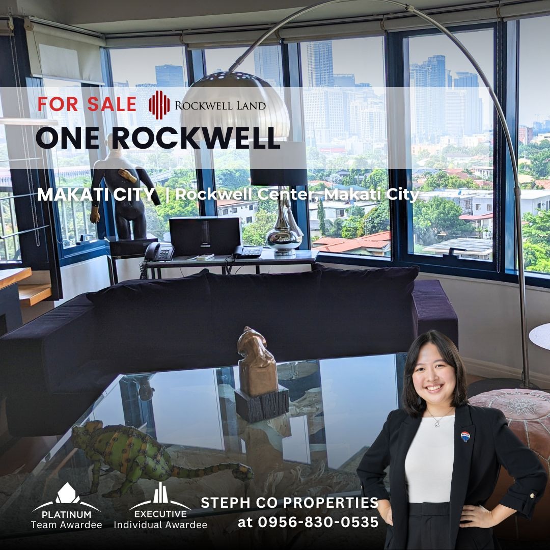 FOR SALE: One Rockwell West, 3BR Loft Unit - Rockwell, Makati (Direct ...