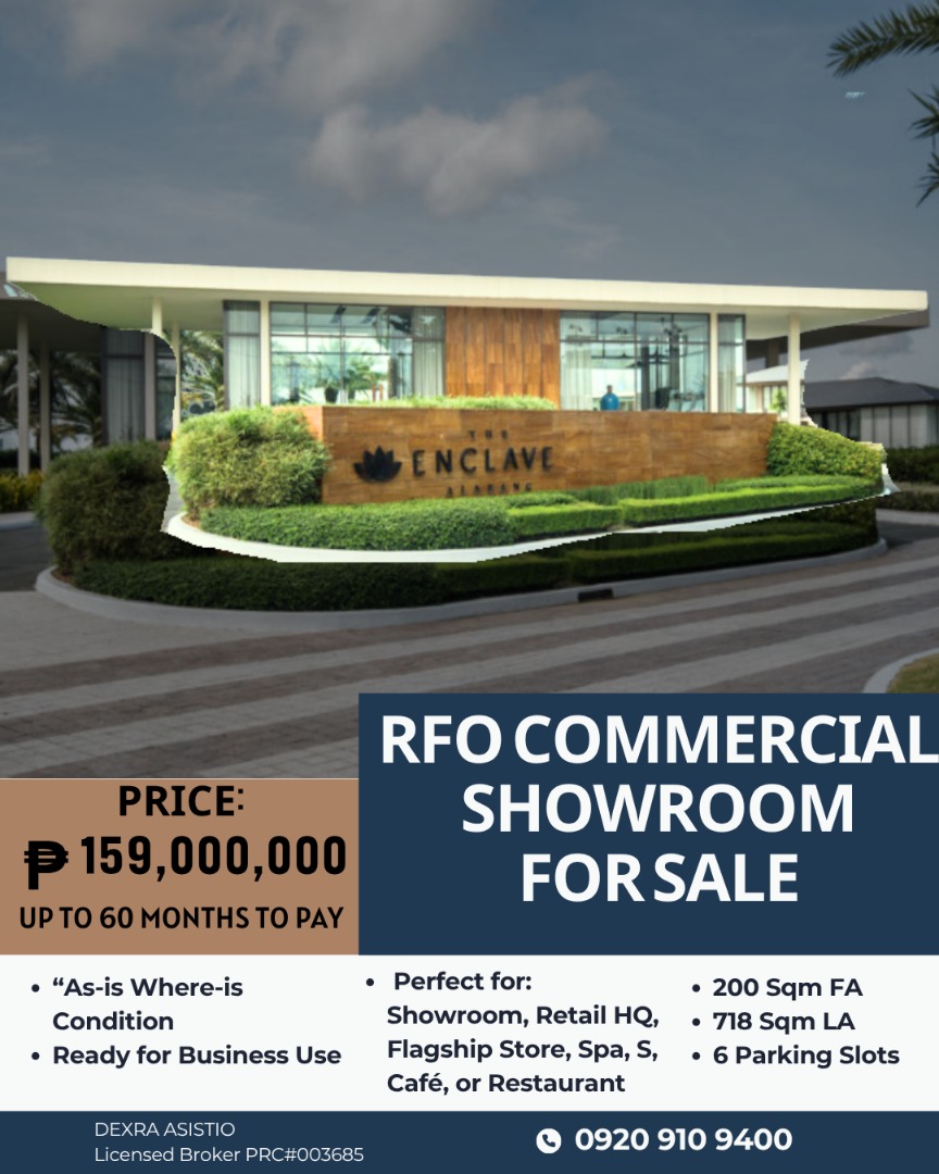 PRIME COMMERCIAL LOT with RFO Showroom along MAJOR ROAD|MCX |Ayala ...