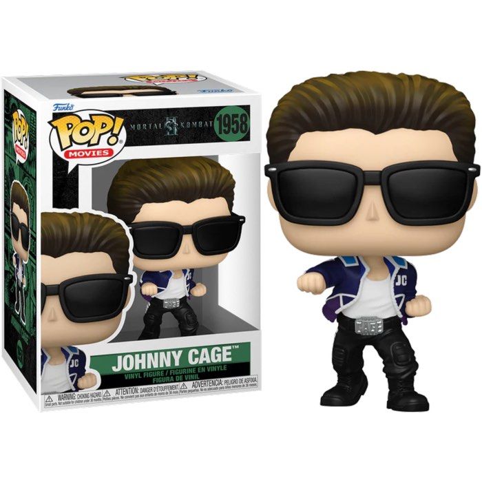 Funko Pop! Movies: Mortal Kombat II - Johnny Cage #1958, Hobbies & Toys ...