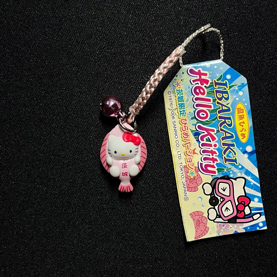 hello kitty flounder flatfish phone charm gotochi sanrio anik anik ...