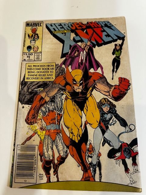 Heroes for Hope Starring the X-Men #1 (1985), Hobbies & Toys, Books ...