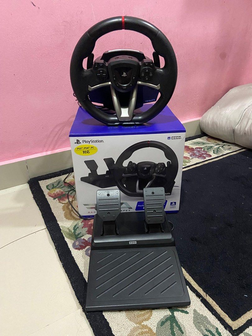 HORI RWA Racing Wheel Apex for PS5/PS4/PC, Video Gaming, Gaming ...