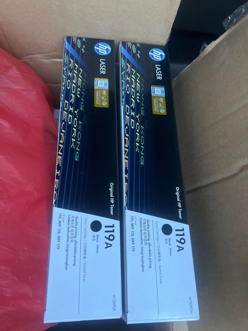 HP 119A Original Black Toner Cartridge, Computers & Tech, Printers ...