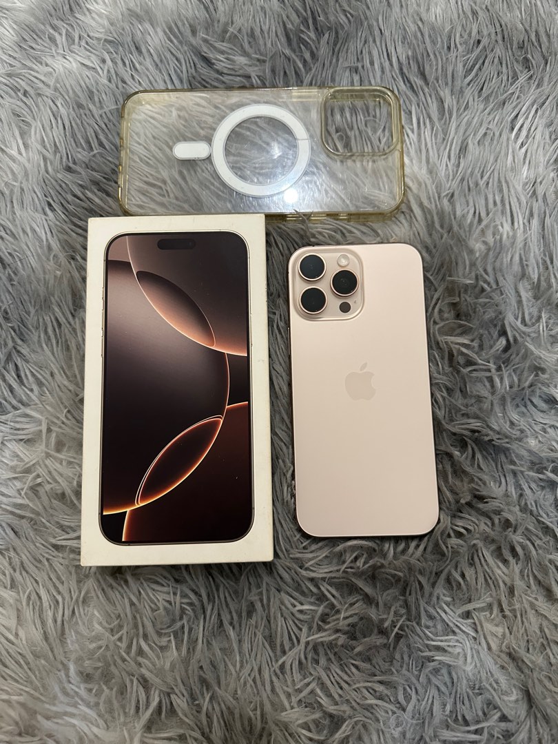Iphone 16 promax 256 gb dessert titanium resmi, Telepon Seluler ...