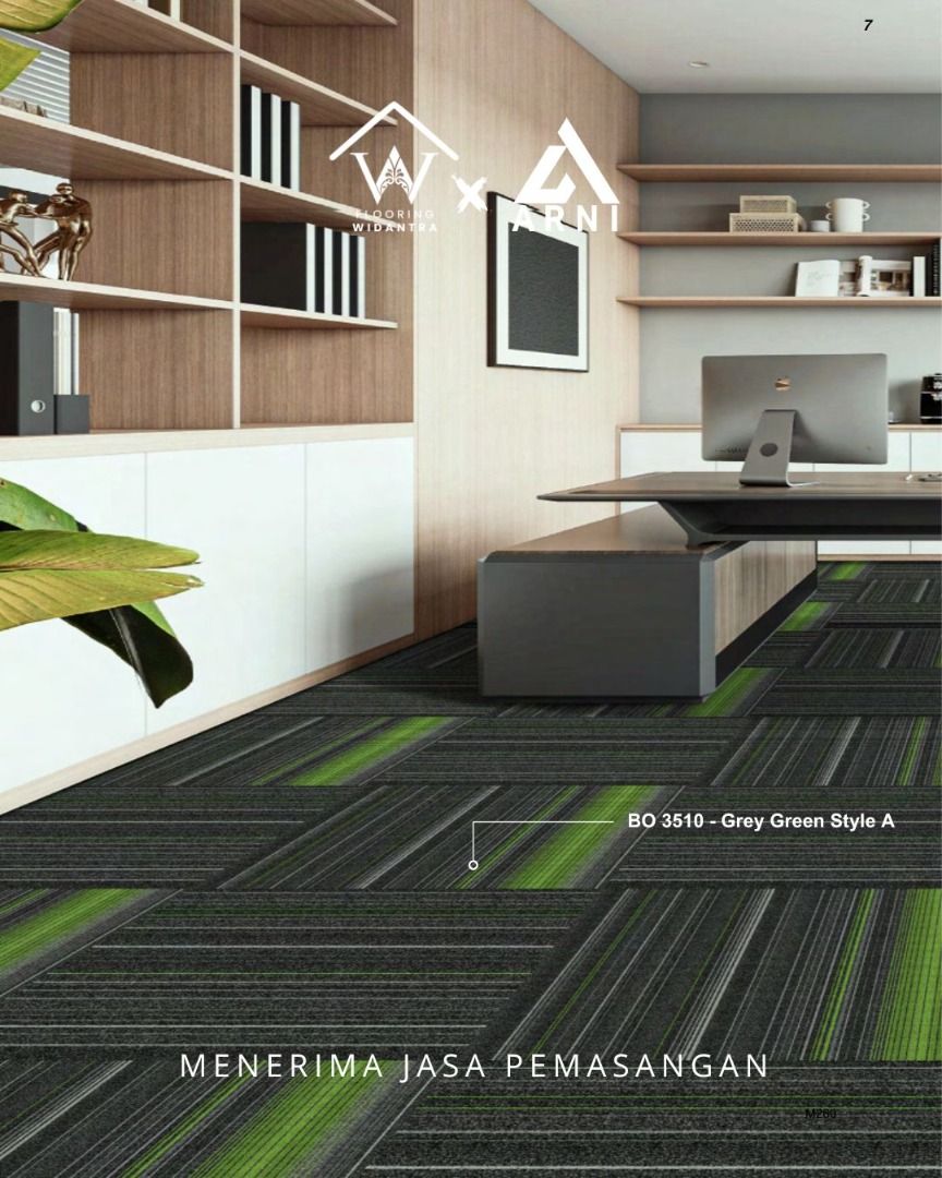 KARPET TILE LANTAI BOLD LINES 50 x 50 cm, Perabotan Rumah di Carousell