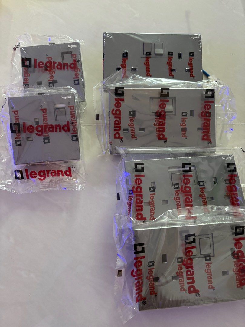 Legrand Galion Dark Silver Switches and Sockets, TV & Home Appliances, Electrical, Adaptors ...