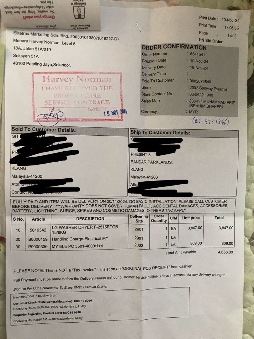 LG 15/8kg Front Load Washer Dryer, TV & Home Appliances, Washing ...