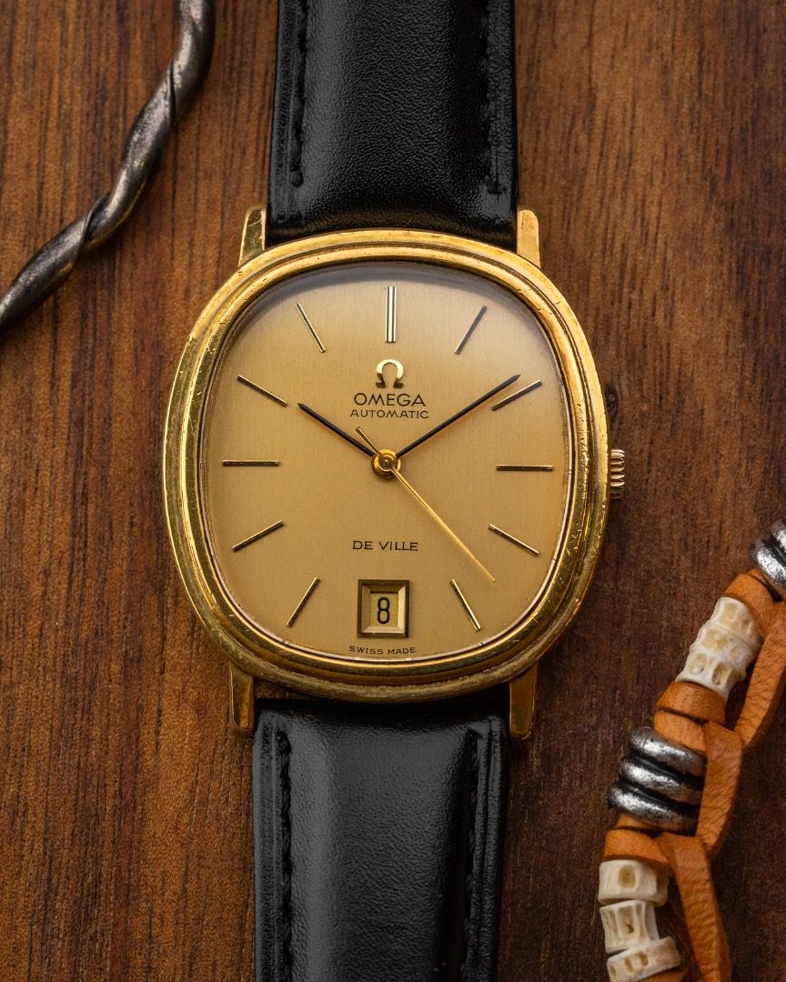 Omega De Ville “Ellipse” Automatic Date Gold Ref. 162.0063 (Cal. 1012 ...