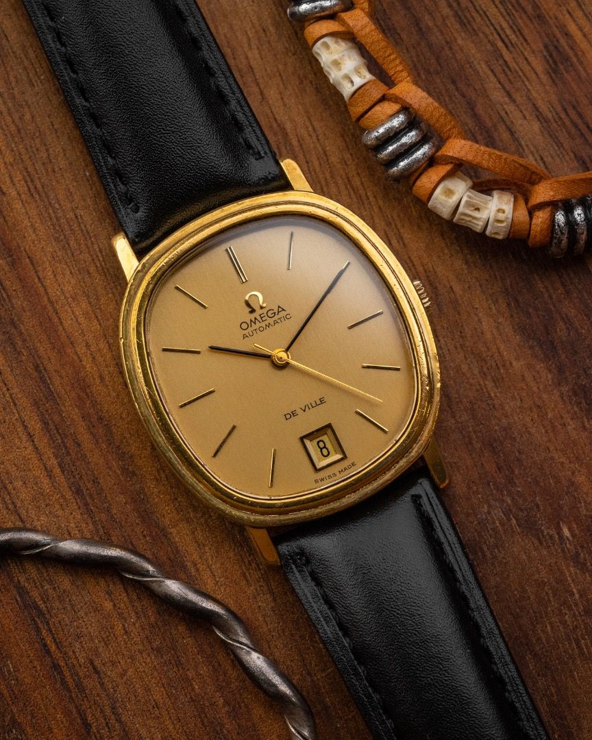Omega De Ville “Ellipse” Automatic Date Gold Ref. 162.0063 (Cal. 1012 ...