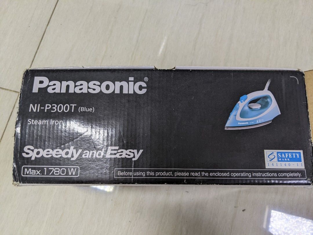 Panasonic NI-P300T (Blue) Steam Iron, TV & Home Appliances, Irons ...