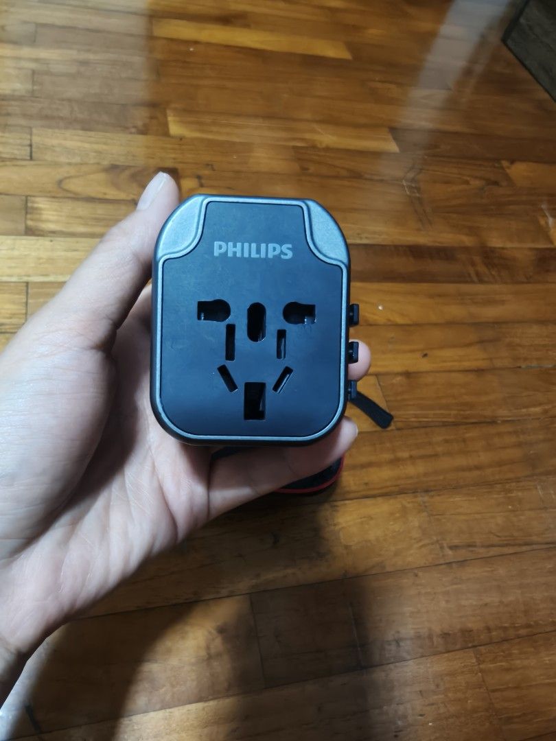 Philips Travel Adapter with USB Ports, Computers & Tech, Parts ...