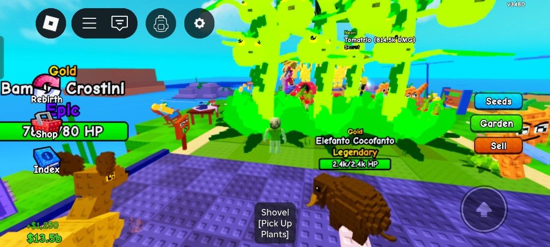 Plant vs brainrot - [Neon] Tomatrio(814.5k dmg)[RM13 each](limited ...