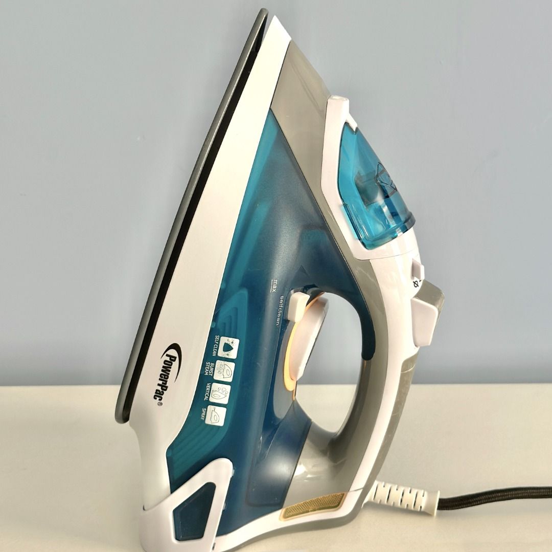 PowerPac Steam Iron - Blue and White, TV & Home Appliances, Irons ...