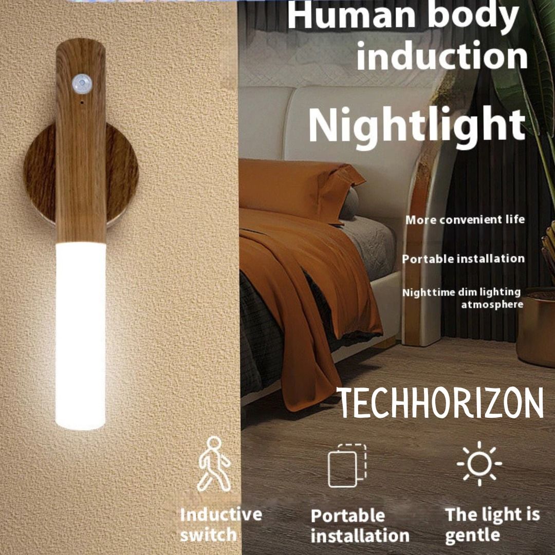 Intelligent Human Body Sensing LED Night Light – Rechargeable, Portable ...